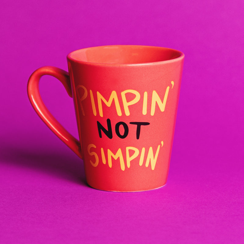 "Pimpin' Not Simpin'" Valentino Mug | Hazbin Hotel