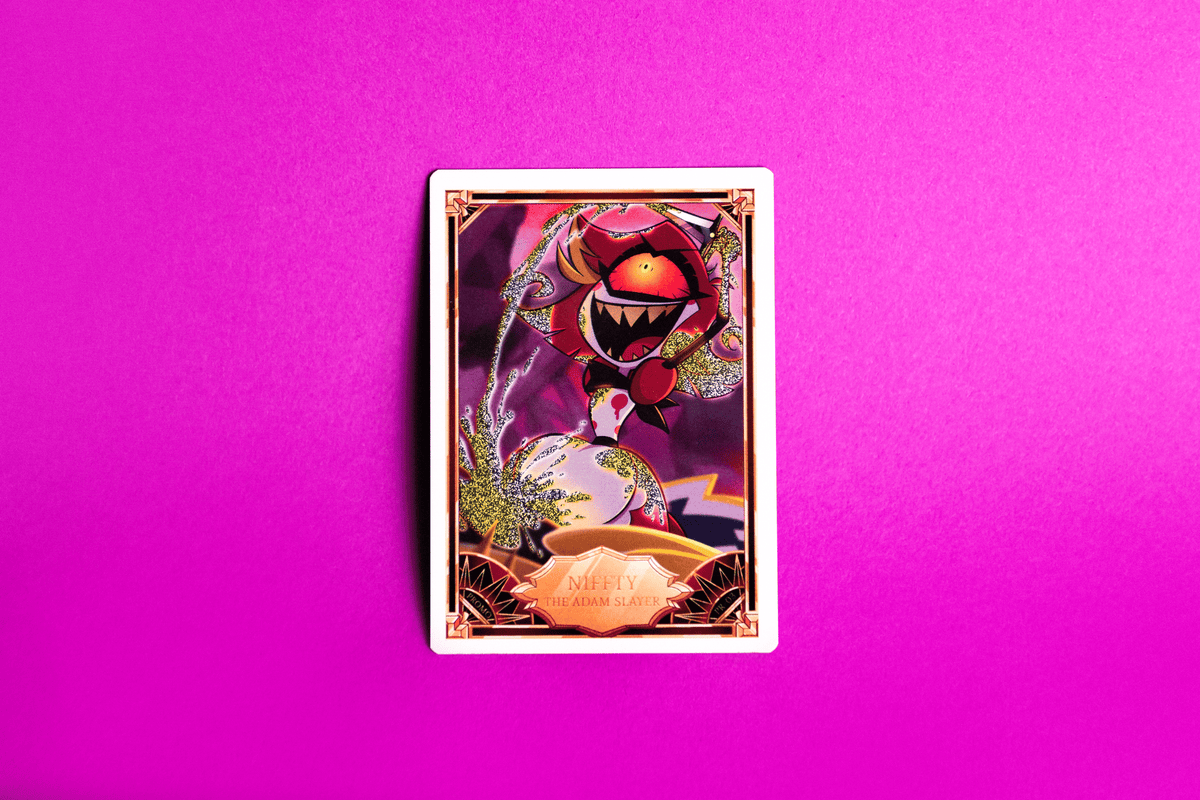 Hazbin Hotel Trading Cards Niffty The Adam Slayer Promo Card (PR-03 ...