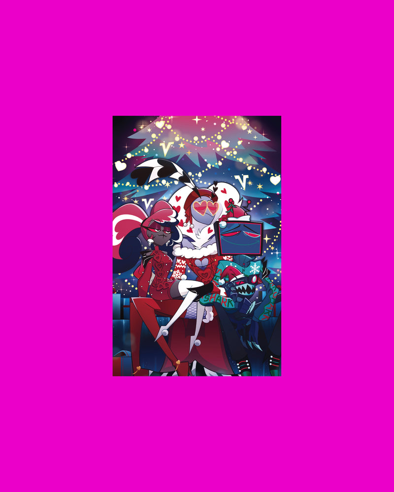 "The Vees" Holiday 2025 Poster | Hazbin Hotel